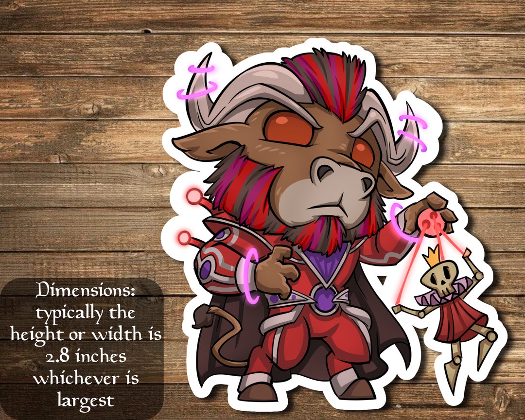 Magar of the Magic Strings Sticker- Perfect for Deck Boxes, Laptops, Journals, Planners+ by Mega ...