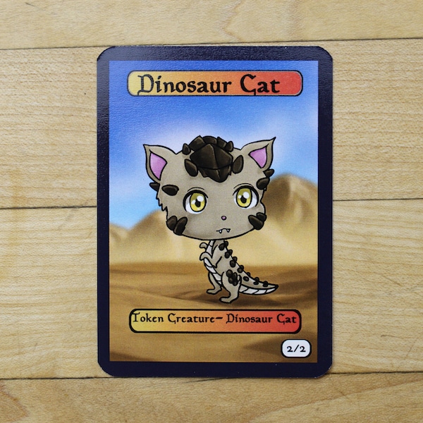 Dinosaur Cat Mtg - Etsy