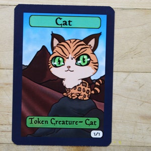 1/1 Cat Tokens Chibi-styled "m-21" Mtg Inspired Singles- Perfect for ...