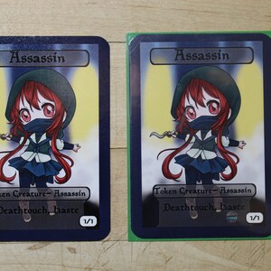 Assassin W Haste and Deathtouch Chibi-styled Singles Tokens Mtg ...