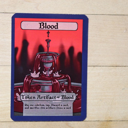 Blood Token Chibi-styled Singles Tokens Mtg Inspired Perfect - Etsy