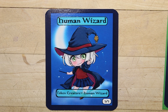 1/1 Human Wizard Token Singles for Alter Art | Etsy