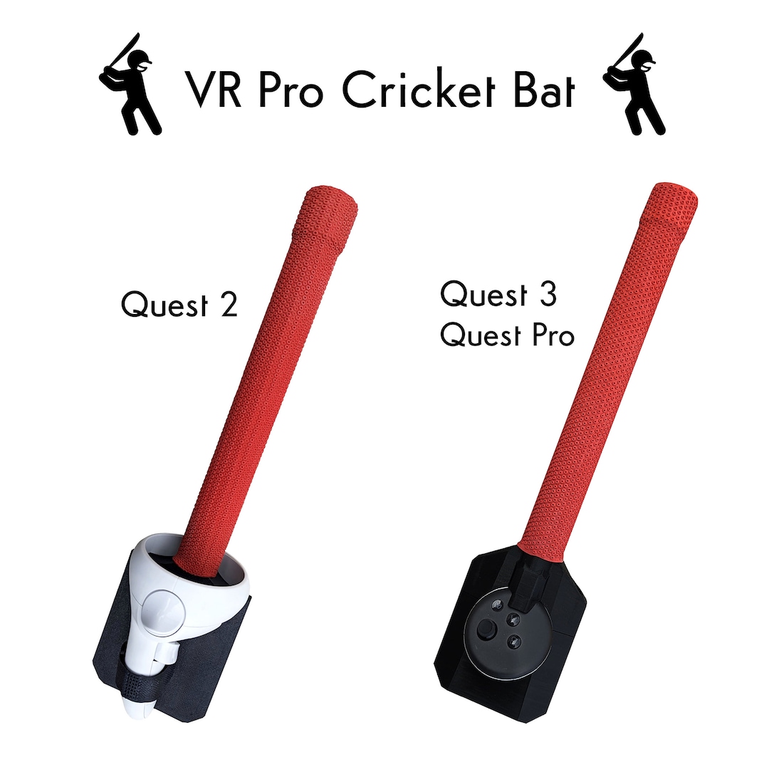 VR Pro Cricket Bat - for Meta Quest 3, 3s, Quest Pro and Quest 2 - Etsy