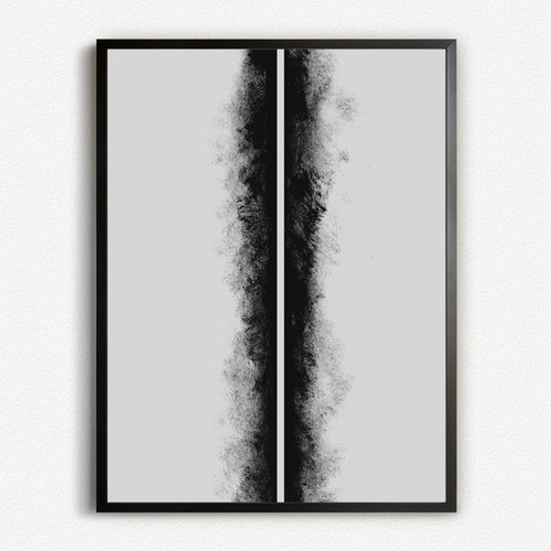 Blue Wall Art Dusty Blue Print Abstract Art Botanical Art | Etsy