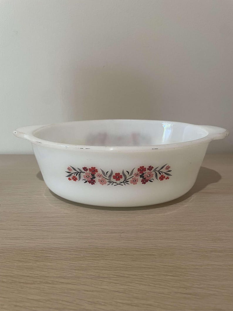 Vintage Mid-century Fire-king Primrose Casserole Dish - Etsy