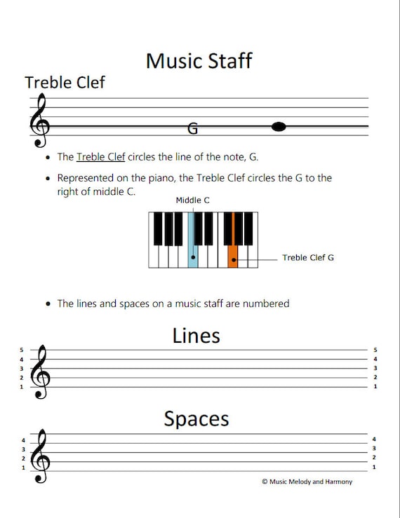 Music Staff Worksheets
