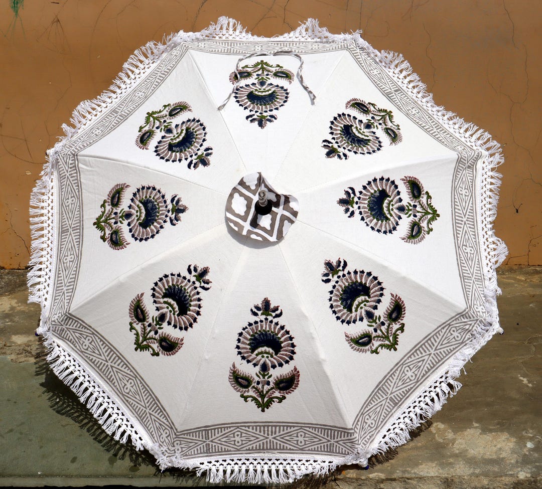 Handmade Indian Cotton Parasol: Decorative Wedding Umbrella - Etsy