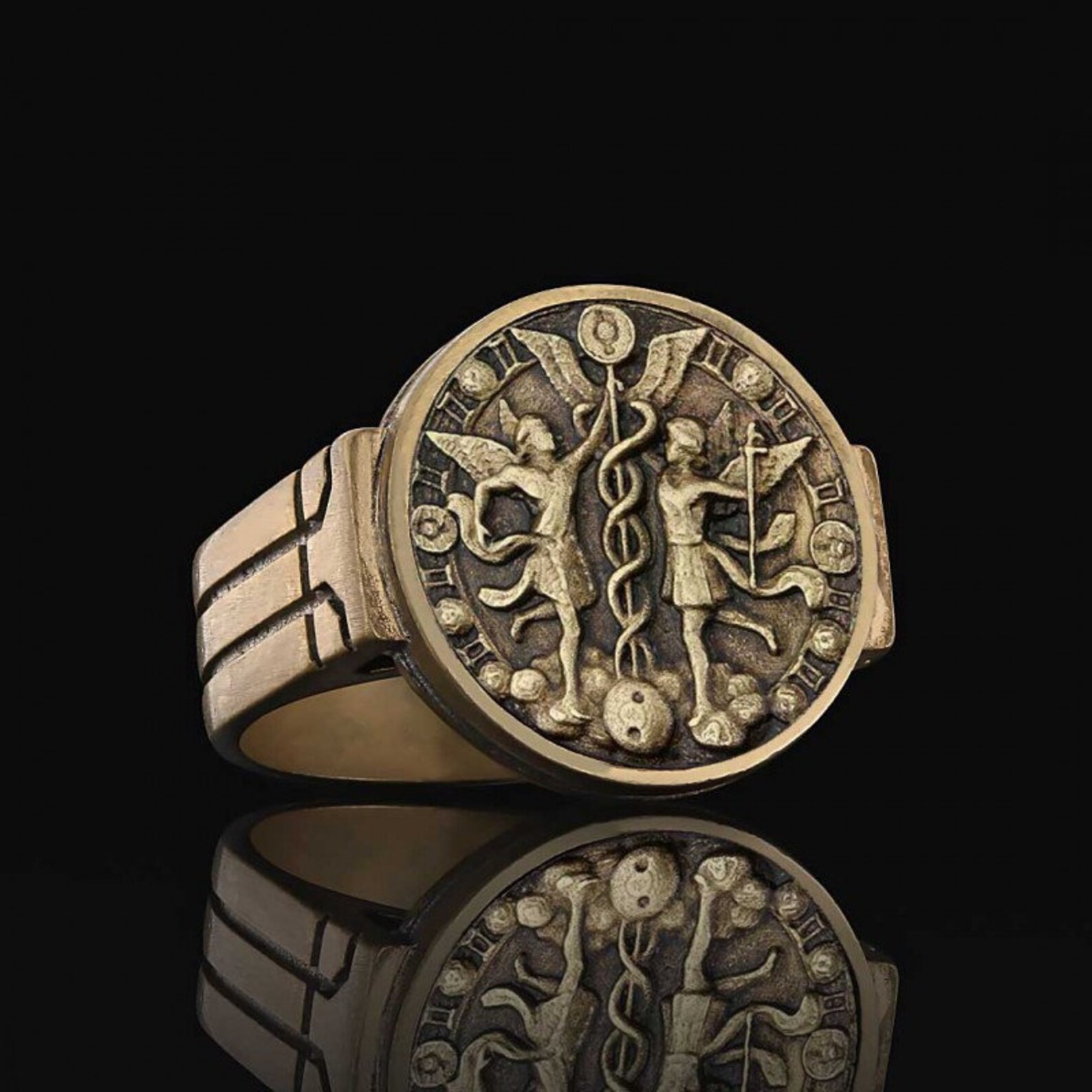 Gemini Zodiac Silver Ring Gemini Ring Birthday Gift - Etsy