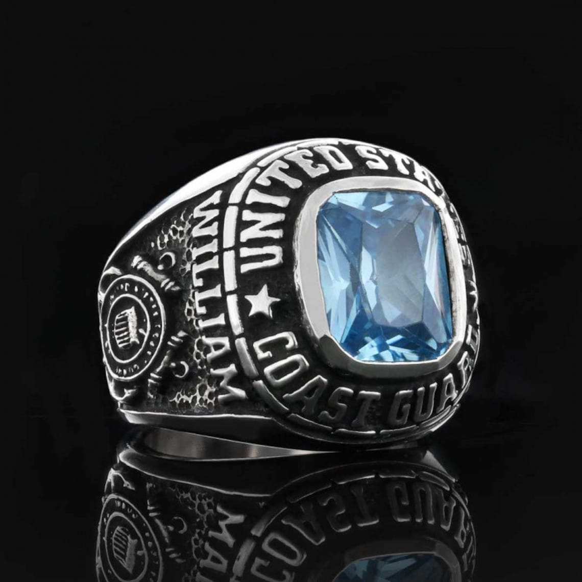 Customized United States Army Ring Silver US Army Ring US | Etsy