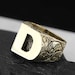 925 Sterling Silver Letter Ring, Letter D Ring, A-Z Initial Ring ...