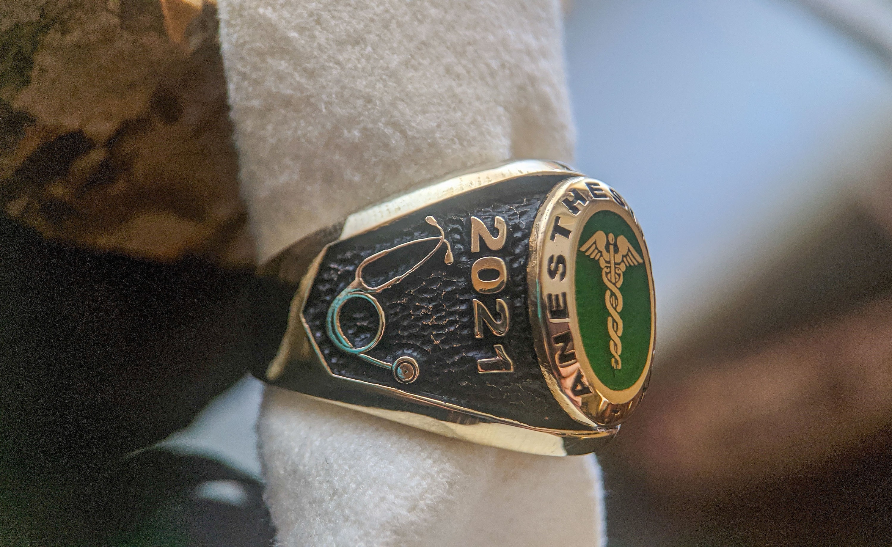 Custom College Class Ring School Ring Gold Signet Ring | Etsy