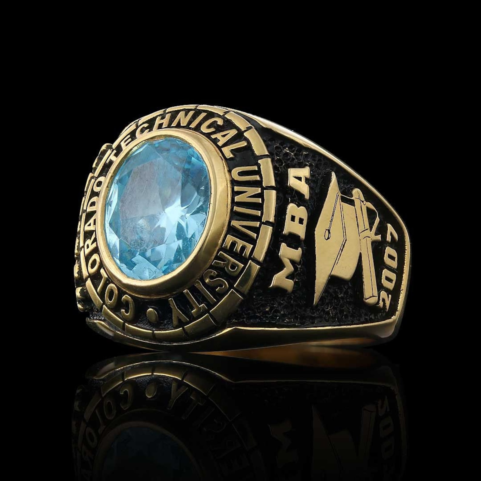 Custom College Ring, Personalized Class Ring, Custom Graduation Gift ...