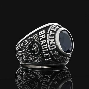 Personalized United States Army Ring, Silver US Army Ring, US Eagle ...