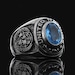 925 Sterling Silver Signet Ring, Logo Ring, United Nations Ring ...