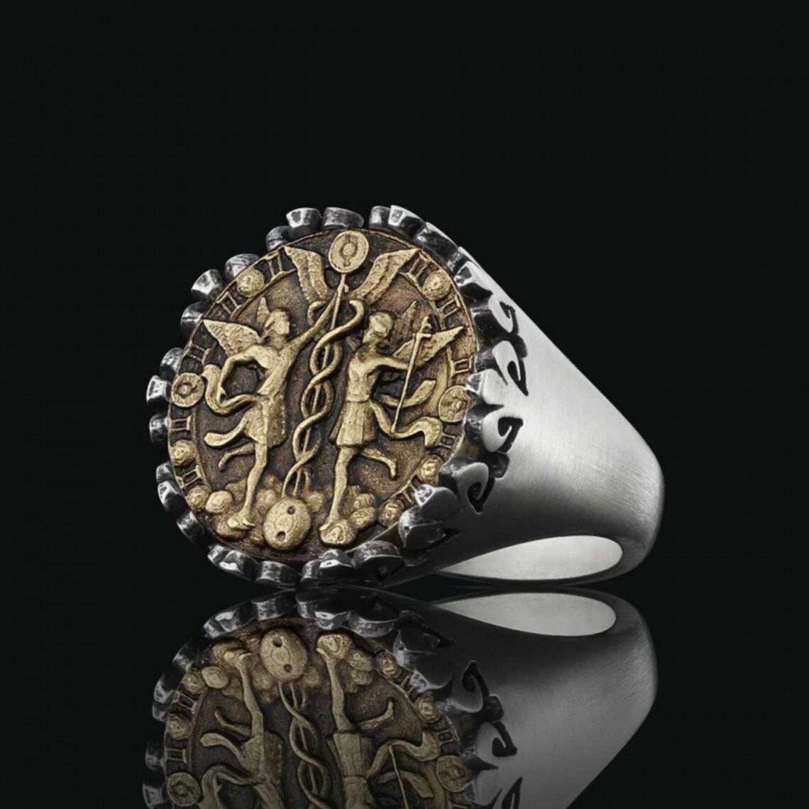 Gemini Zodiac Silver Ring Gemini Ring Birthday Gift - Etsy