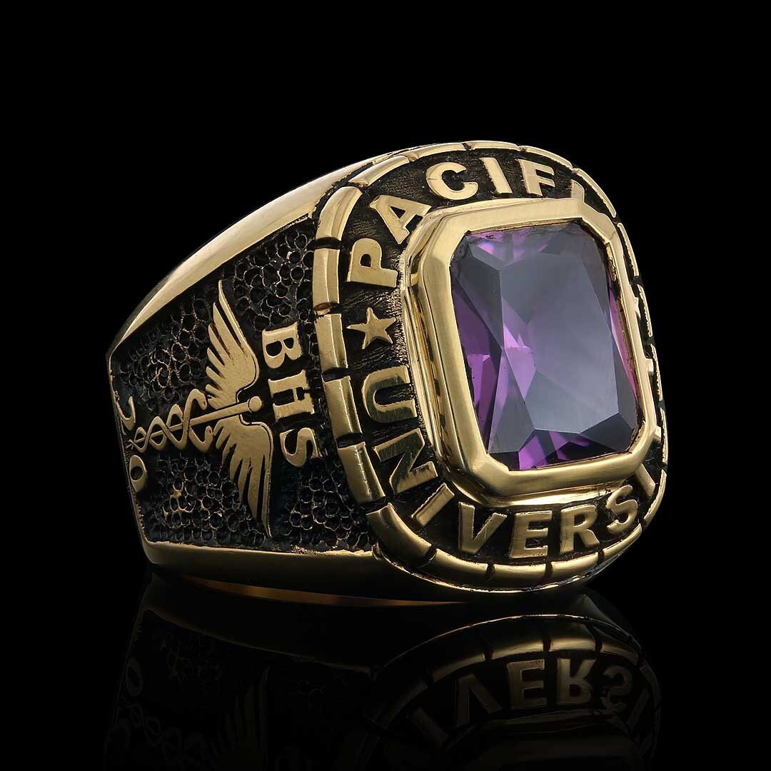 925K Silver Custom College Class Ring, School Ring, Signet Ring ...