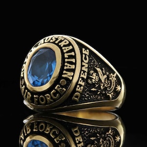 Royal Australian Air Force Ring, Sterling Silver Australian Air Force ...