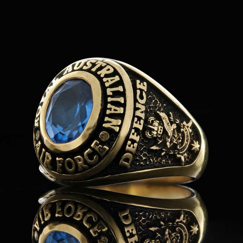 Royal Australian Air Force Ring, Sterling Silver Australian Air Force ...