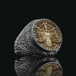 Libra Zodiac Silver Ring - Zodiac Ring - Birthday Gift - Sterling ...