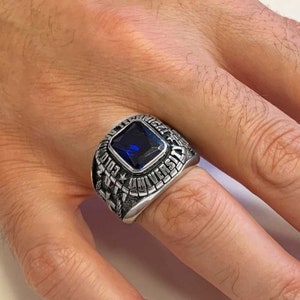 Silver High School Class Ring, Graduation Ring, Custom College Class ...