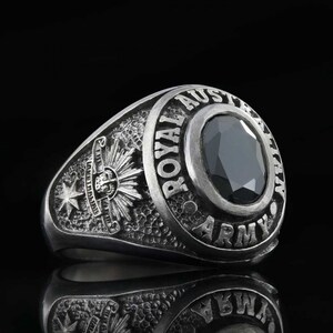 Royal Australian Army Ring, Sterling Silver Australian Army Ring ...