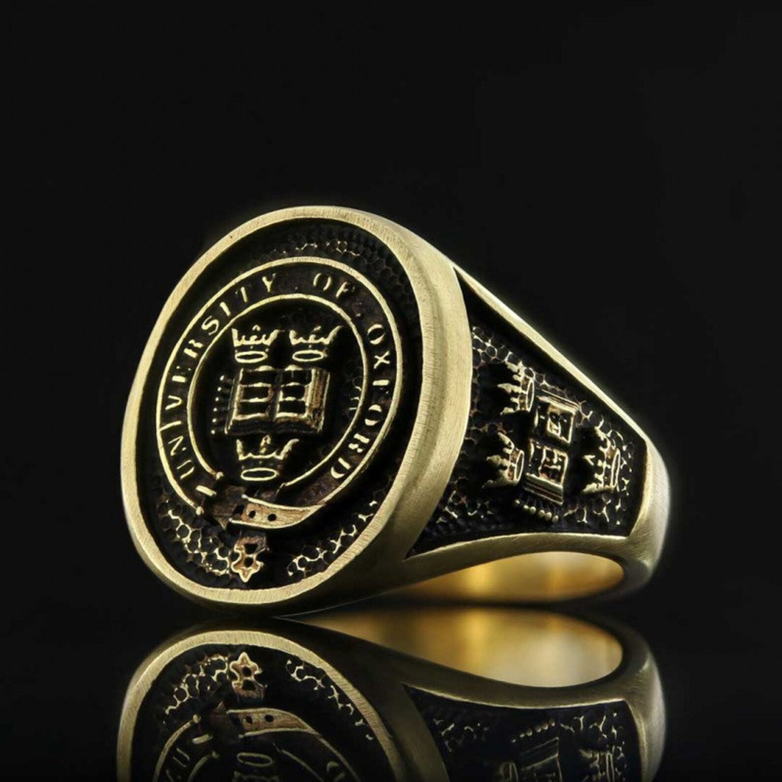 Silver Custom College Class Ring School Ringsignet Ring - Etsy