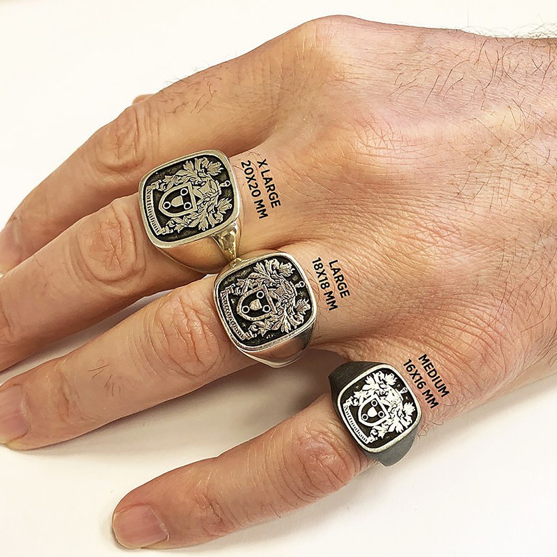 Silber Wappen WappenRing Familien Wappen Ring Familien - Etsy