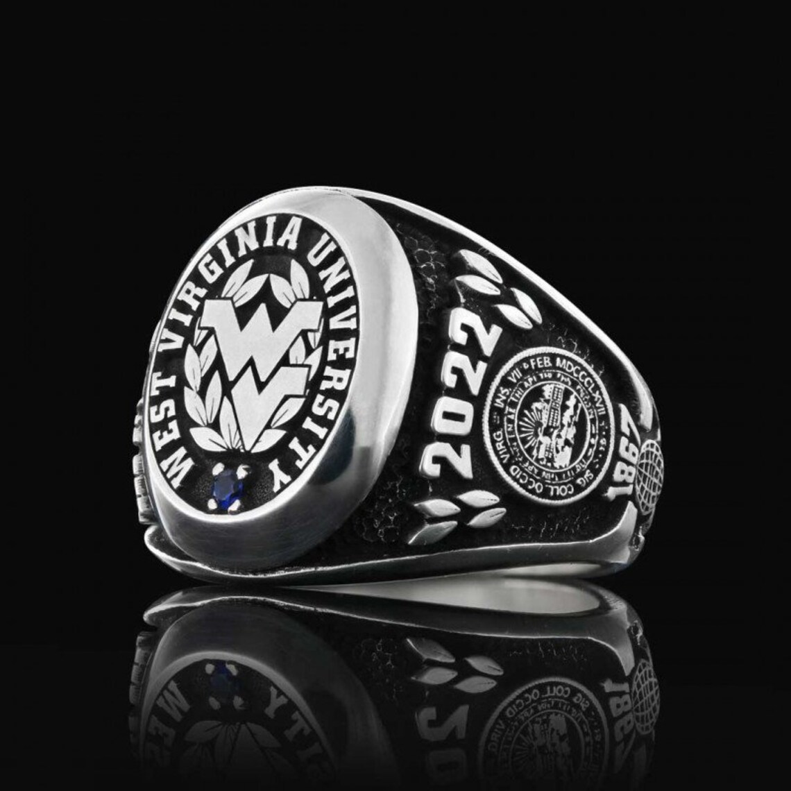 University Ring Graduation Giftsilver Personalized Class - Etsy