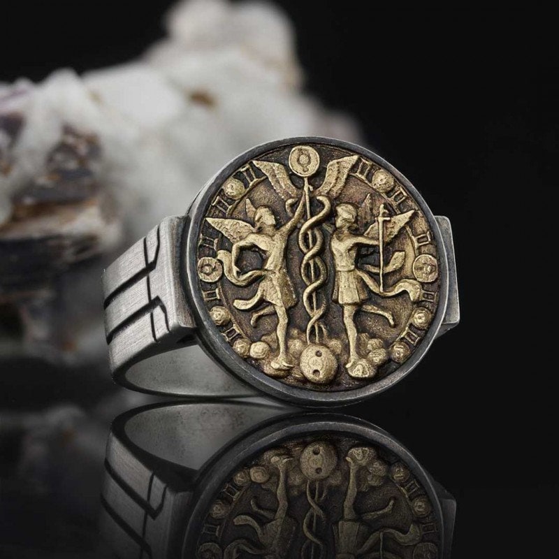 Gemini Zodiac Silver Ring Gemini Ring Birthday Gift - Etsy