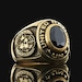 925 Sterling Silver Signet Ring, Logo Ring, United Nations Ring ...