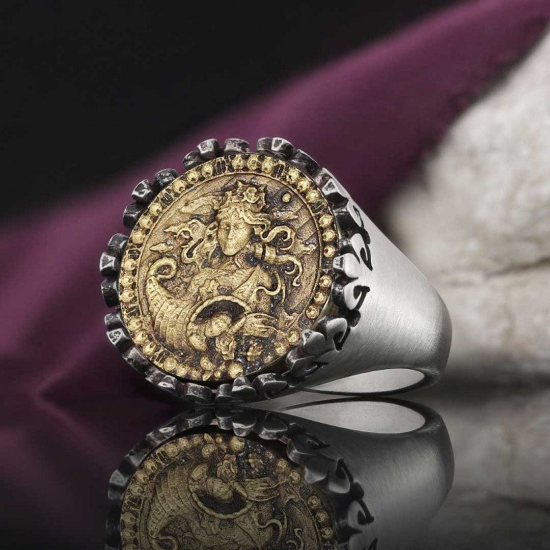 Virgo Zodiac Silver Ring - Zodiac Ring - Birthday Gift - Sterling ...