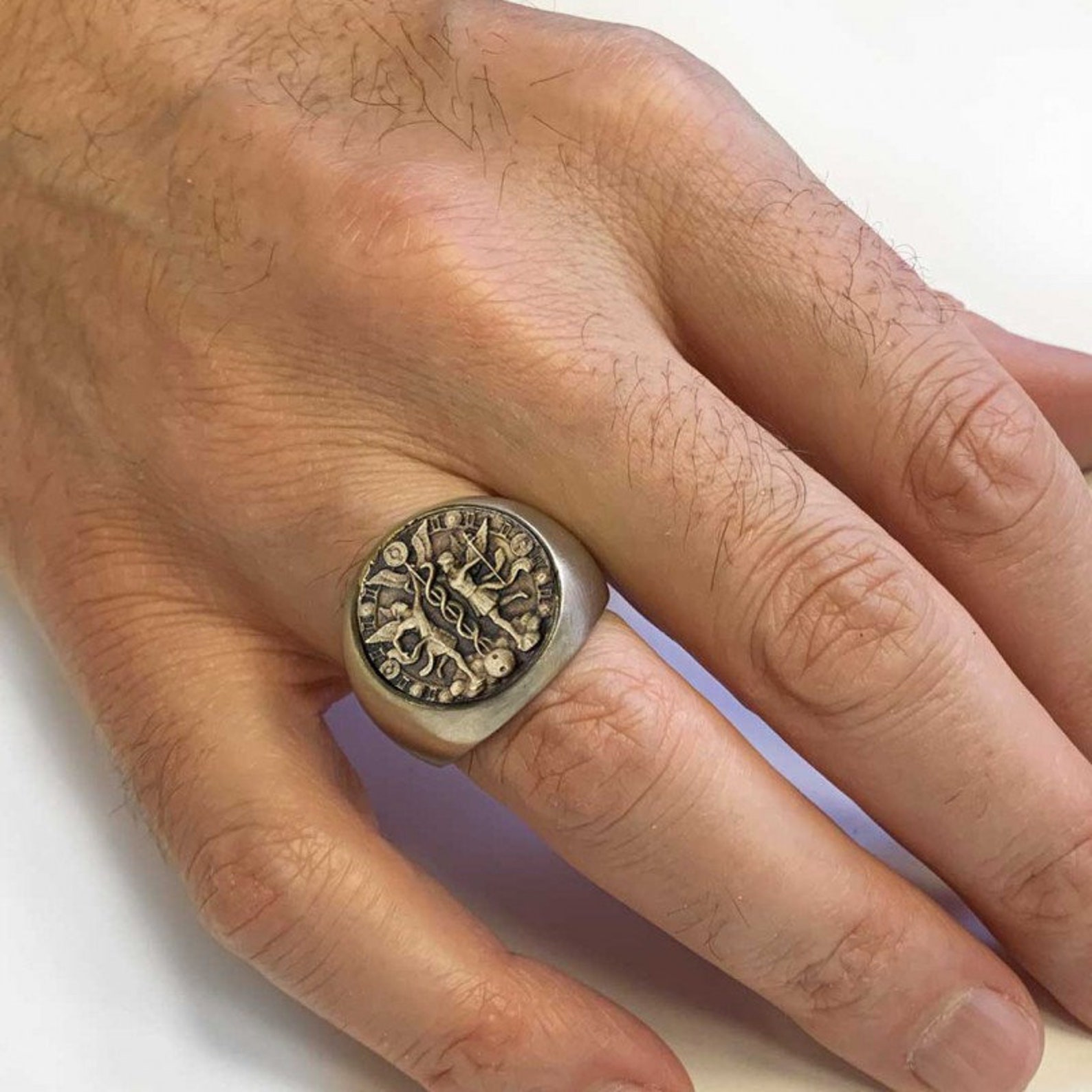 Gemini Zodiac Silver Ring Gemini Ring Birthday Gift | Etsy