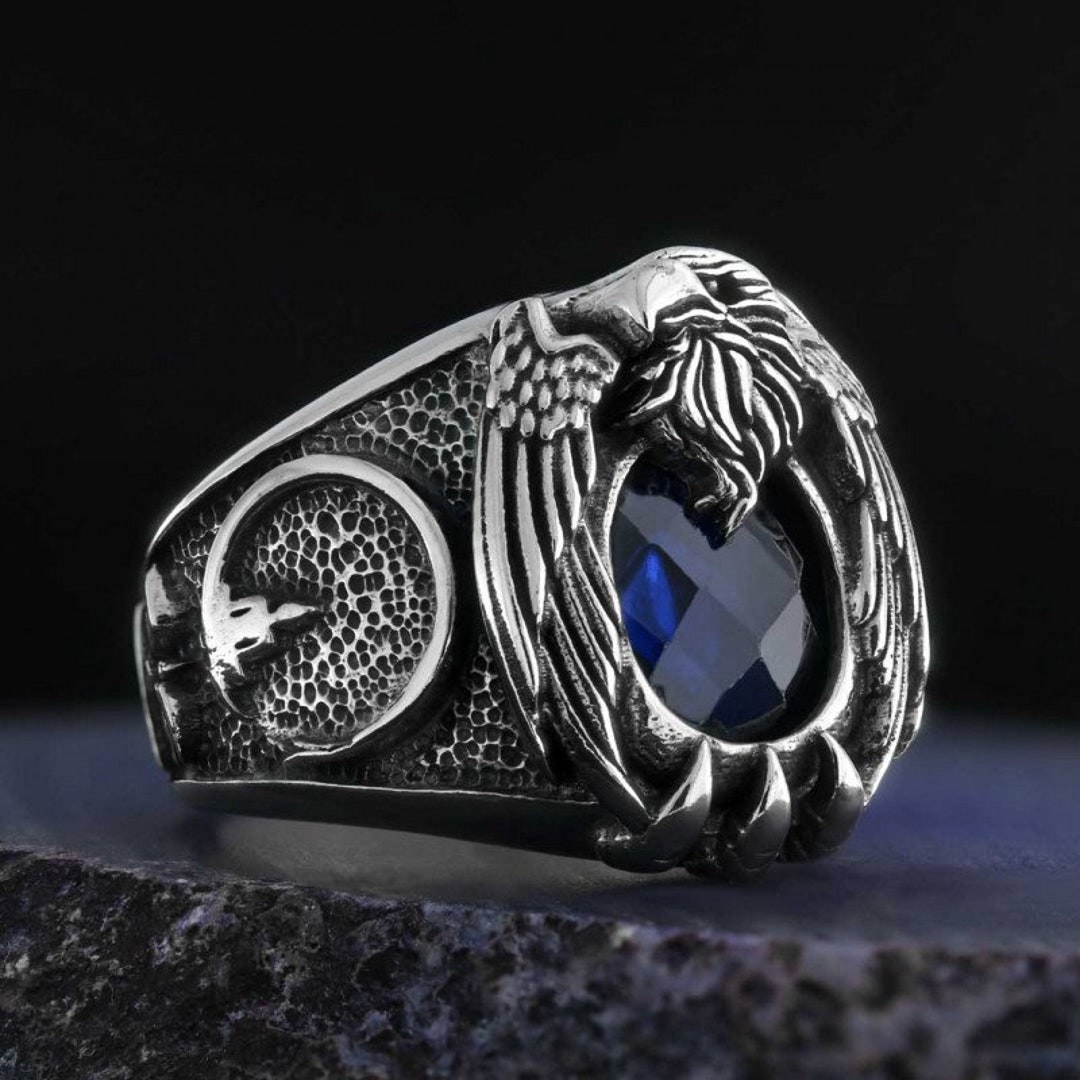 Sterling Silver OM Ring, Buddha Ring, Hindu Ring, Boho Ring, Spritual ...