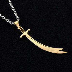 Muslim Zulfiqar Sword of Imam Ali, Islamic Pendant Necklace, Zulfiqar ...