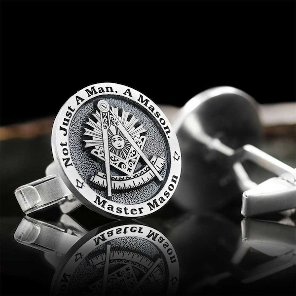 Sterling Silver Masonic Cufflinks - Etsy