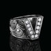 Silver V Letter Ring, V Alphabet Ring, A-Z Initial Ring, Silver ...