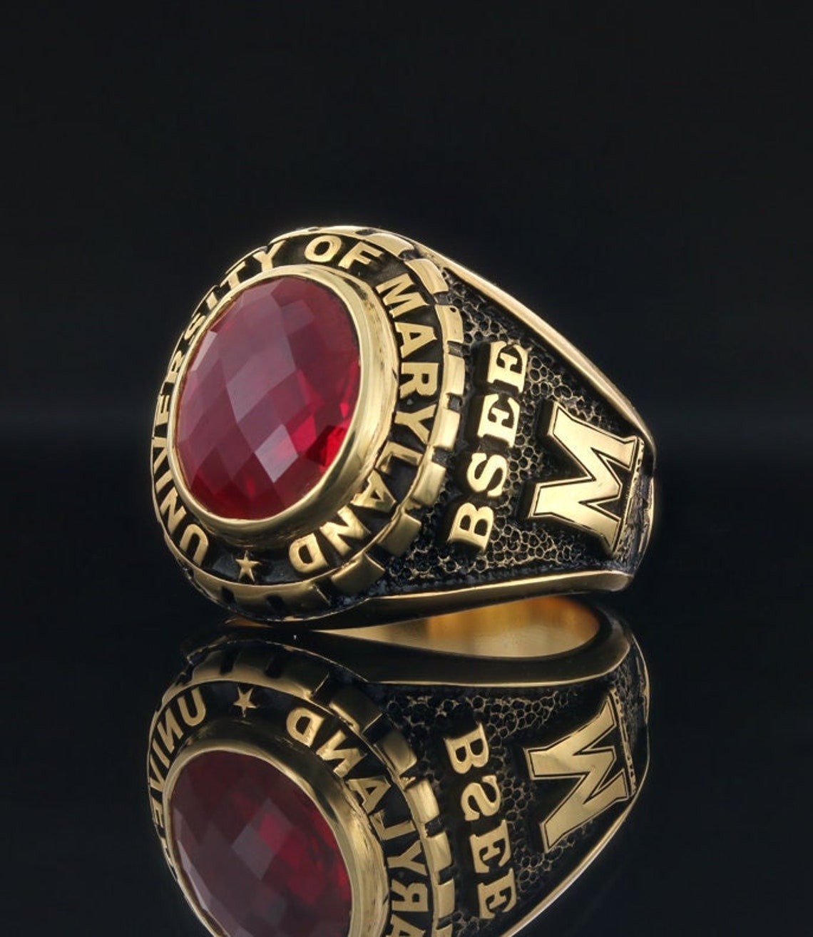 Silver Personalized Class Ring Custom Signet Ring Silver - Etsy