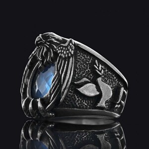 EAGLE JEWISH RING, Sterling Silver Eagle Style Jewish Ring , Jewish ...