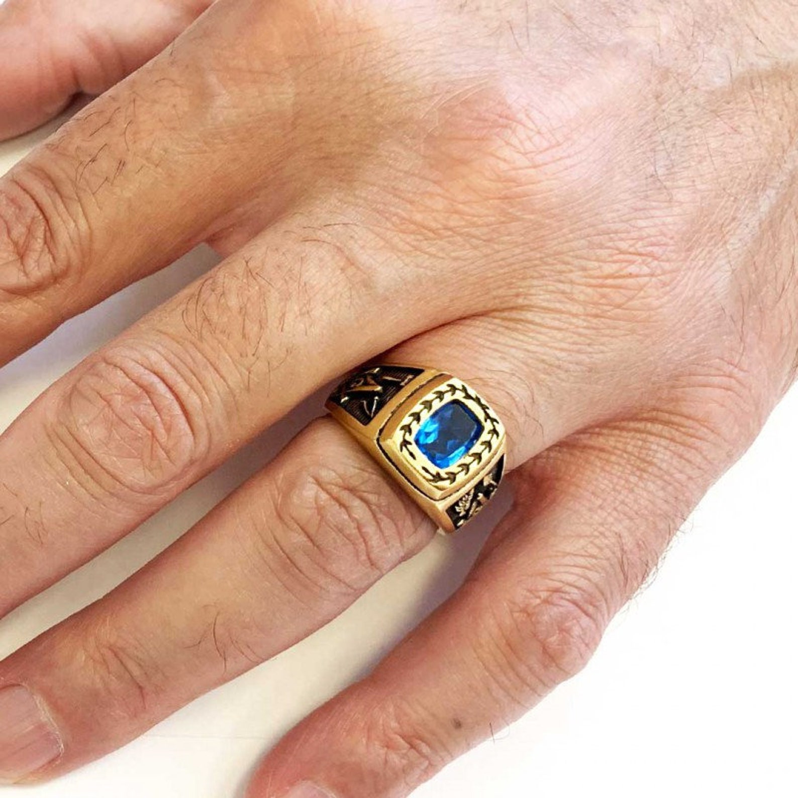 Silver Masonic Ring, Customized Masonic Ring, Personalized Masonic Ring ...