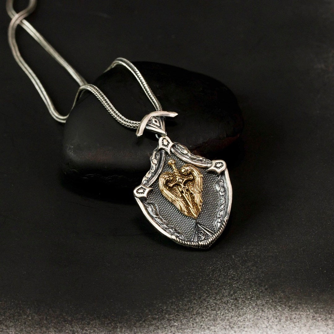 Sterling Silver Sword Pendant,vintage Silver Dagger Pendant - Etsy