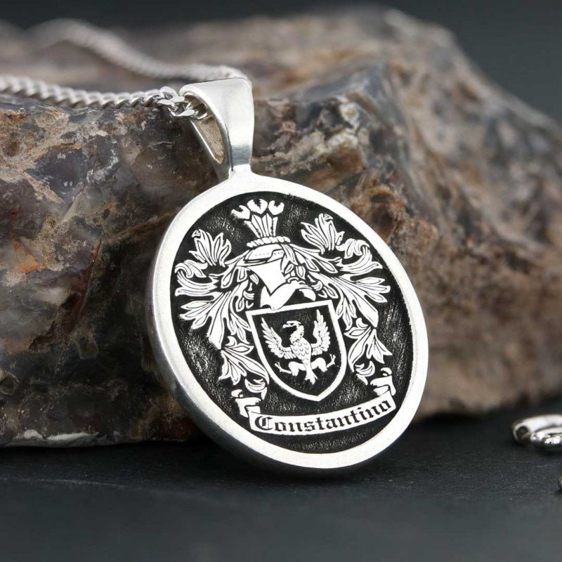 Buy Personalized Family Crest Necklace Gold Custom Coat of Arms Clan Pendant Silver Family Seal Pendant Custom Signet Pendant Clan Pendant Online in India Etsy