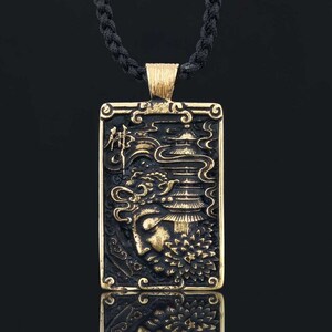 Sterling Silver Samurai Pendant, Silver Samurai Necklace, Silver Japan ...