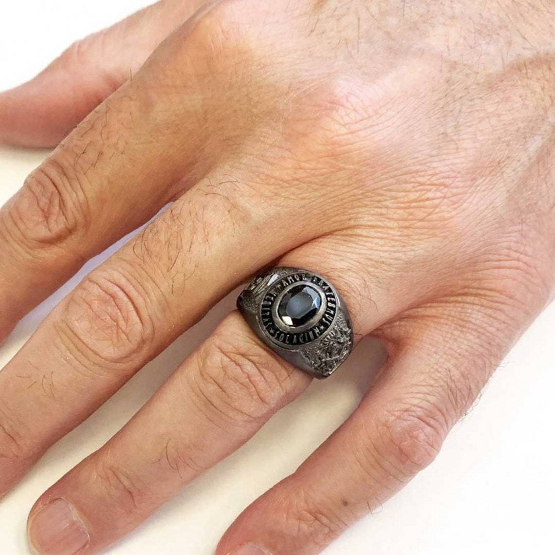 Star of David Masonic Ring Silver Masonic Ring Customized - Etsy