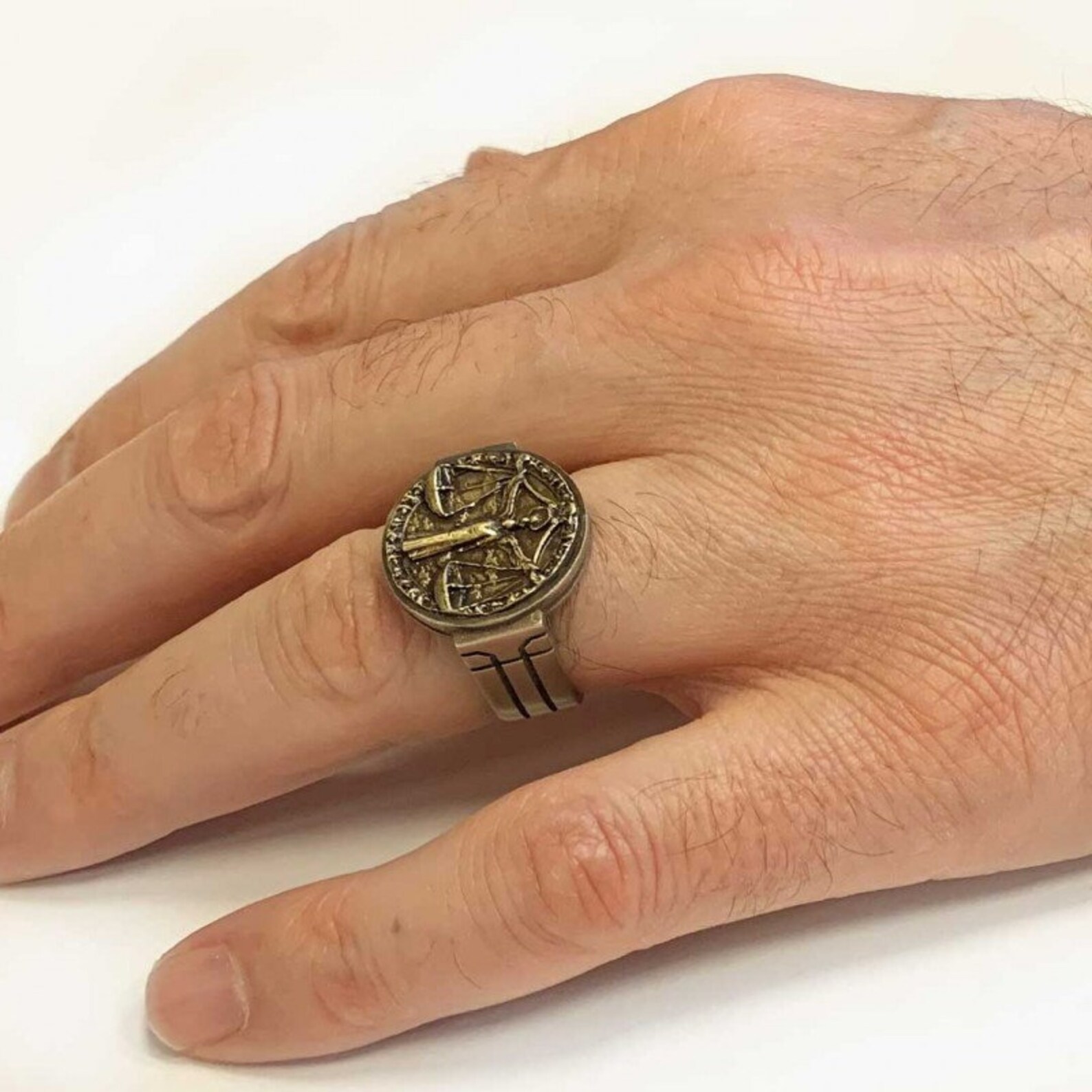Libra Zodiac Silver Ring Zodiac Ring Birthday Gift - Etsy