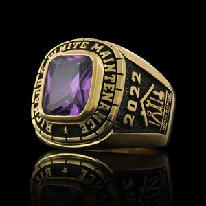 925K Silver Custom Signet Ring, Custom College Class Ring, School Ring ...