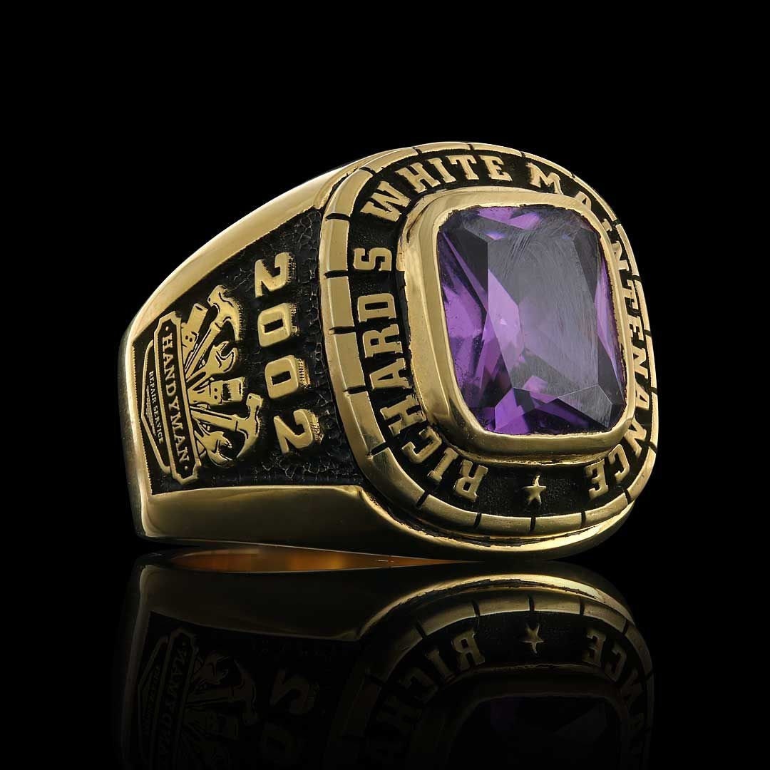 925K Silver Custom Signet Ring, Custom College Class Ring, School Ring ...