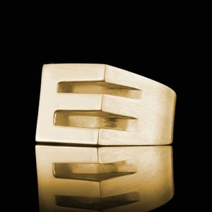 925 Sterling Silver Letter Ring, Letter E Ring, A-Z Initial Ring ...