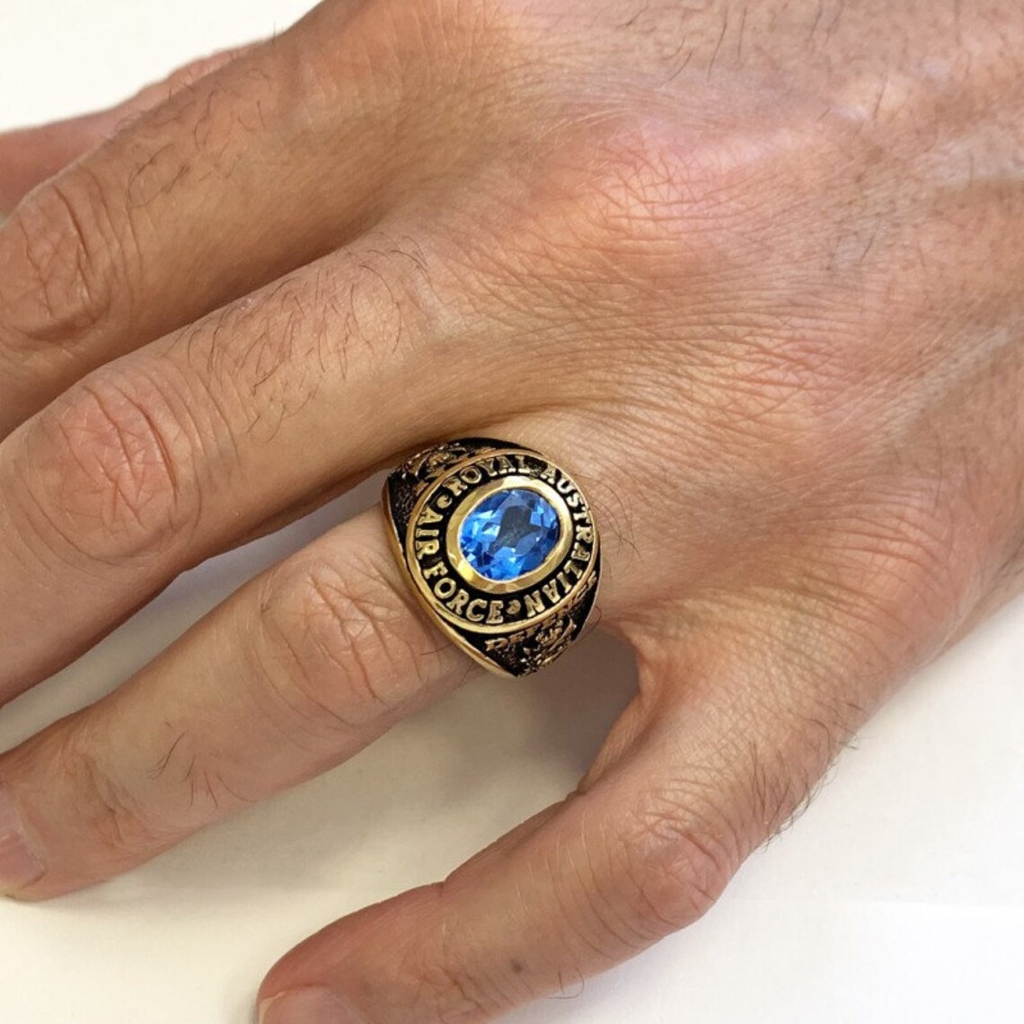 Royal Australian Air Force Ring, Sterling Silver Australian Air Force ...