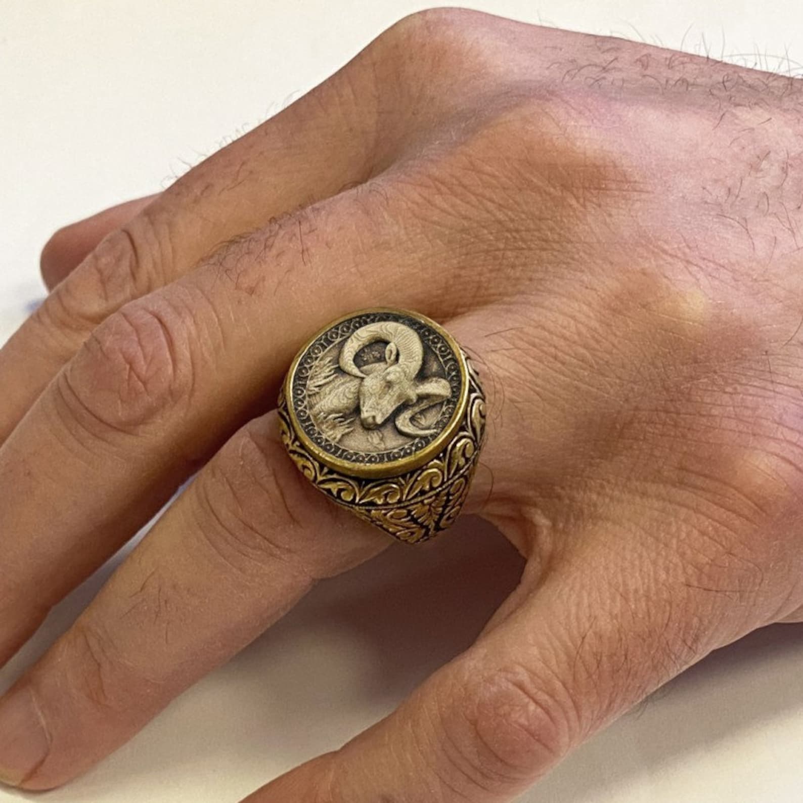 Aries Zodiac Silver Ring Aries Ring Birthday Gift - Etsy