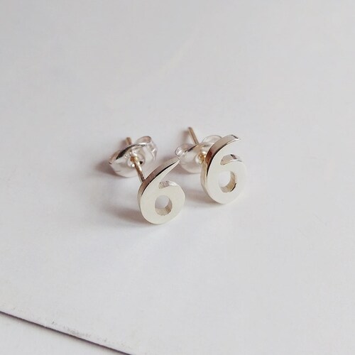 Custom Numbers Earrings Number Stud Earrings Two Digits - Etsy
